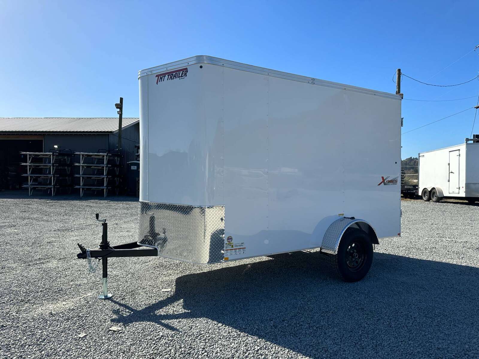 2023 TNT 6X10 V NOSE 2990 GVW BARN DOORS CARGO ENCLOSED TRAILER ...