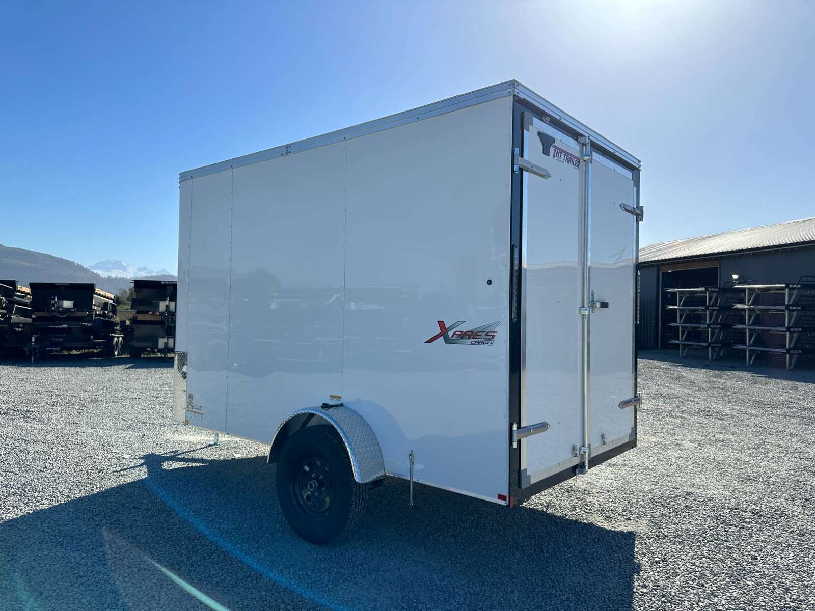 2023 TNT 6X10 V NOSE 2990 GVW BARN DOORS CARGO ENCLOSED TRAILER ...